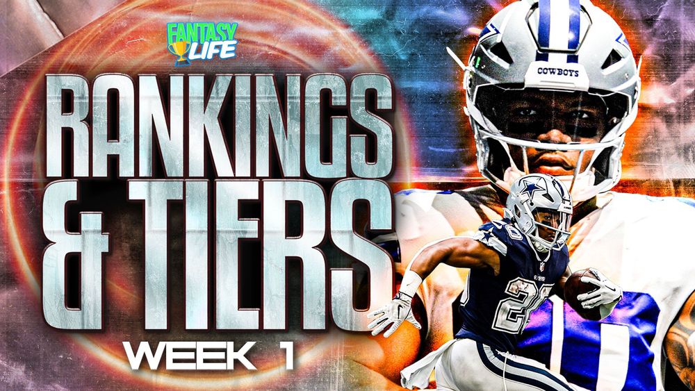 Week 1 Fantasy Football Rankings and Tiers. It's Tony Pollard Time.