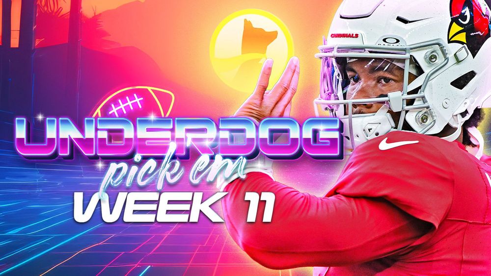 Underdog Pick'em Plays. Top Picks for Week 11.