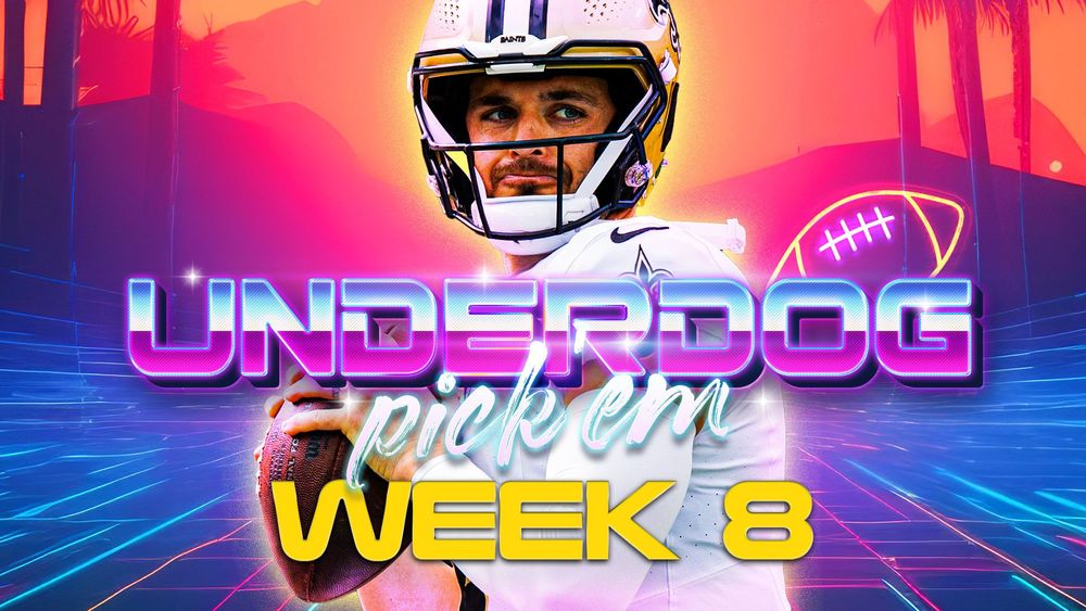 Underdog Pick'em Best Plays. Week 8.
